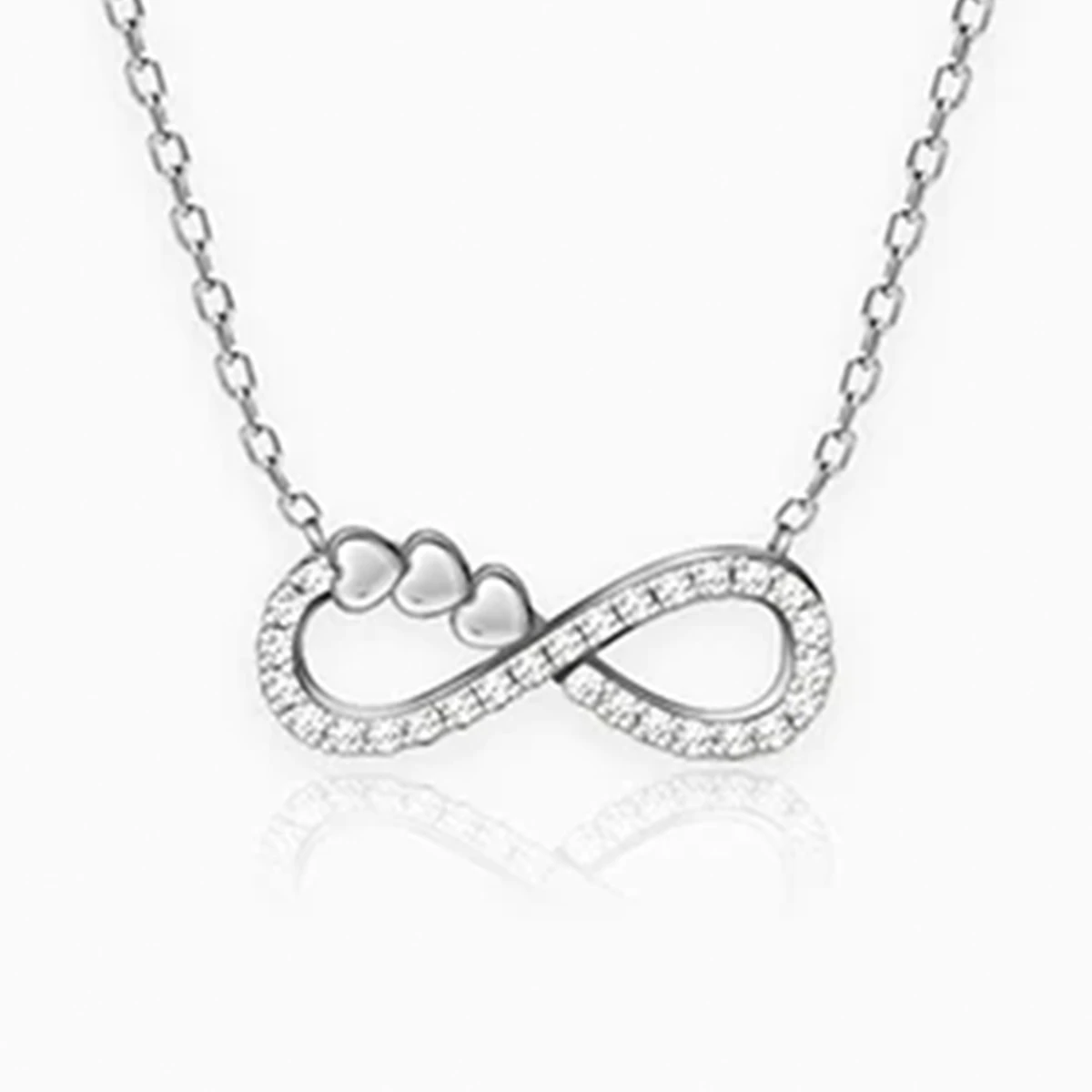 Silver Infinity Dil Necklace