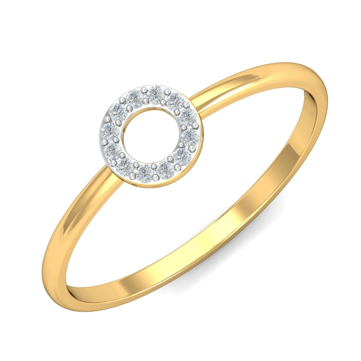 Yellow Gold Leeba Halo Ring