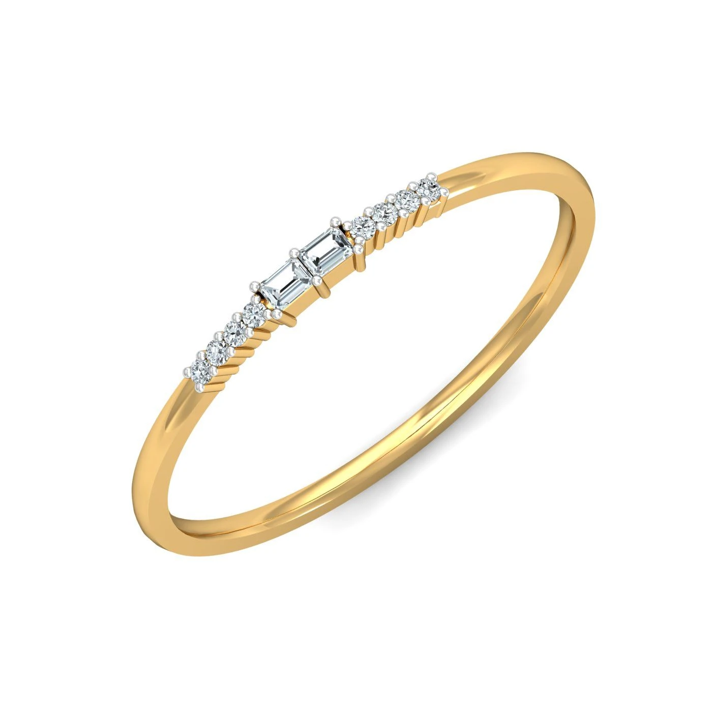 Yellow Gold Bague Basic Ring
