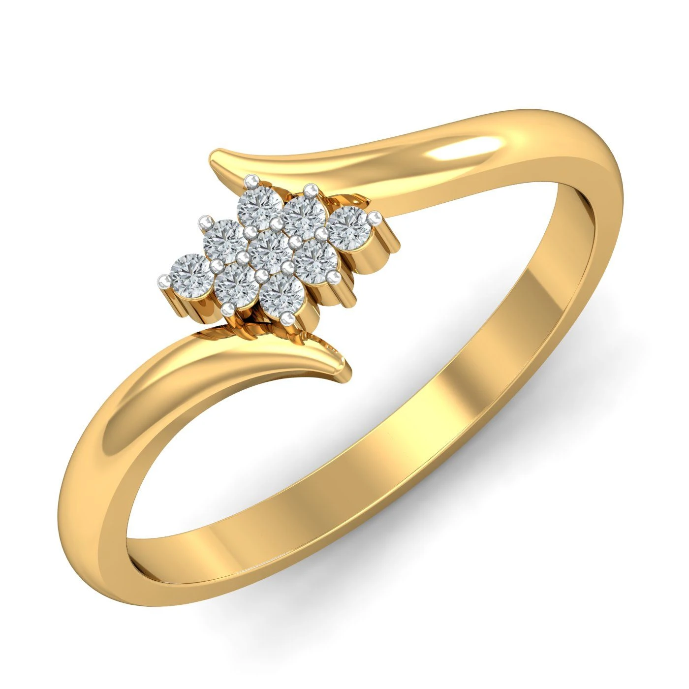 18KT Gold & Diamond Lustre Ring